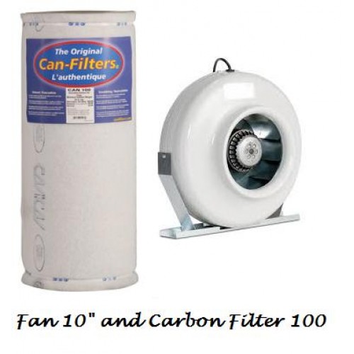 Can-Fan 10" HO Fan and Carbon Filter 100 Combo - T & T Hydroponic Supplies